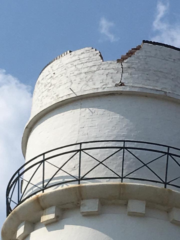 Lightning Strike Damages Lighthouse | Rafferty Steeplejacks